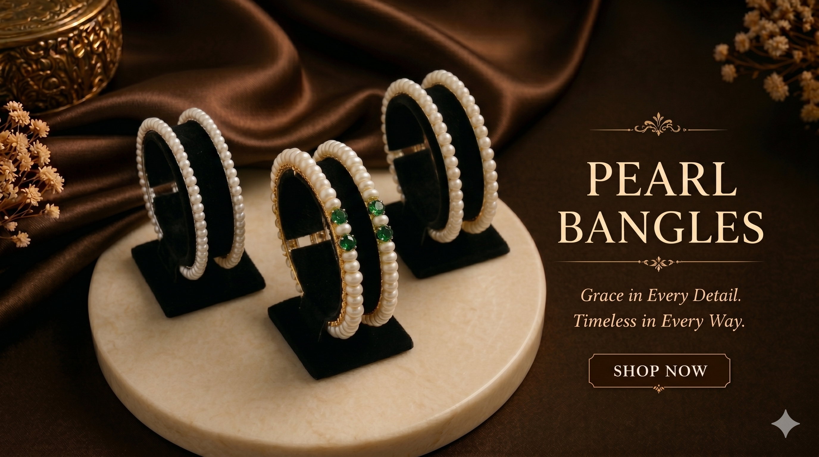 Pearl Bangles & Designer Bangles for Women | Fashion Jewellery Online ...